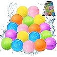 Reusable Water Bomb Balloons, Silicone Water Splash Ball with Mesh Bag ...