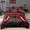 Amazon.com: BDUCOK 5 Piece Gamer Comforter Sets Bed in A Bag for Boys Teen Kids,Honeycomb Gaming ...