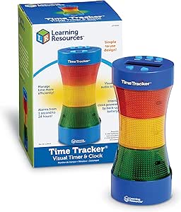Amazon.com: Learning Resources Time Tracker Visual Timer & Clock - 1 Piece, Classroom Tracker ...