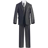 Amazon.com: Magen Kids 7 Pc Boys Slim FIT Formal TAN Khaki Suit,Vest ...
