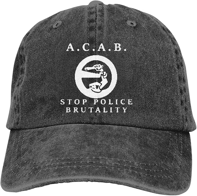 ACAB Stop Police Brutality Unisex Adjustable Baseball Cap Printed ...