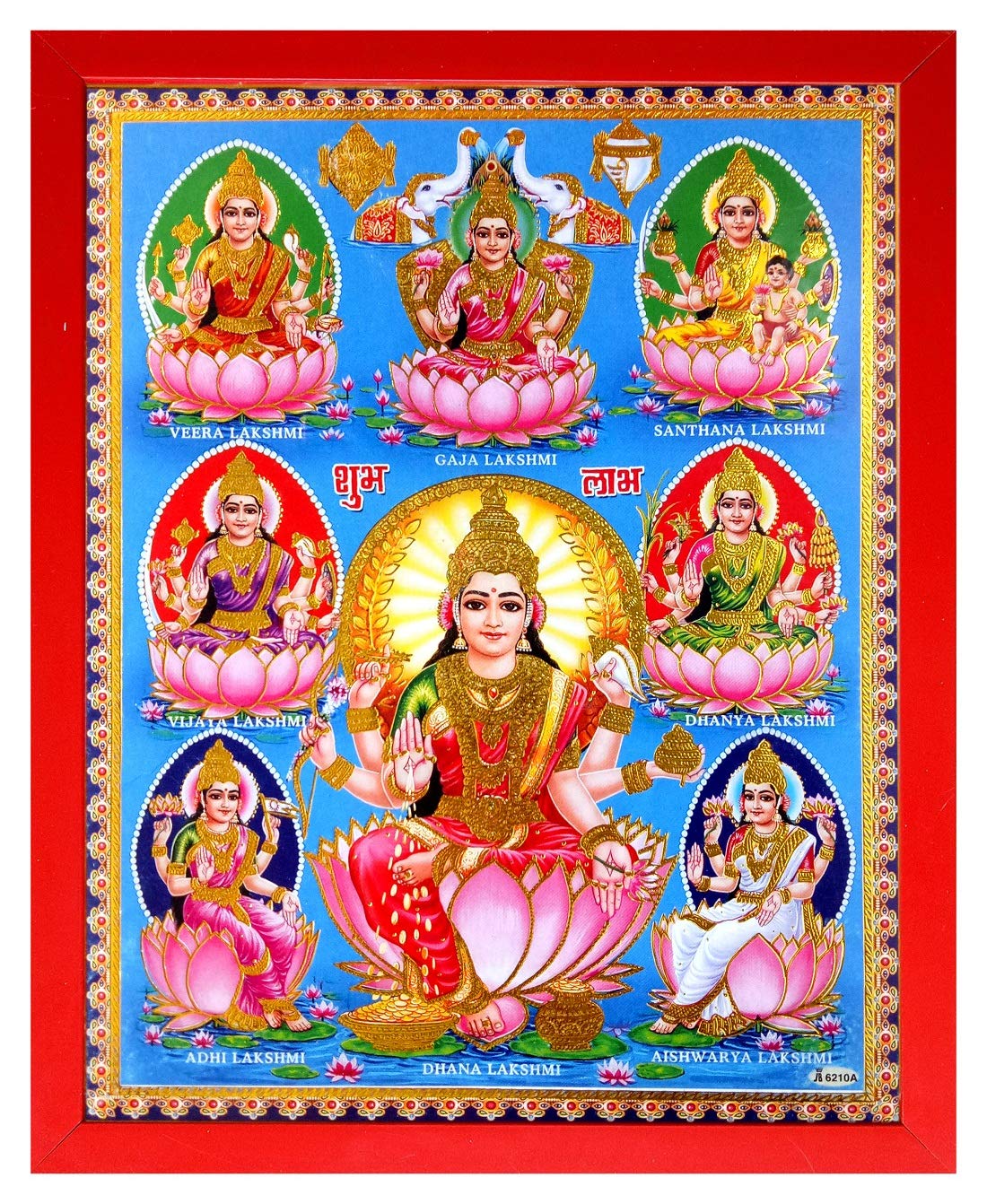 Shree Handicraft Poster of Shree Laxmi MATA Vaibhav laxmi Painting ...