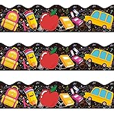 Amazon.com: Whaline 69Ft Back to School Bulletin Board Borders Colorful ...