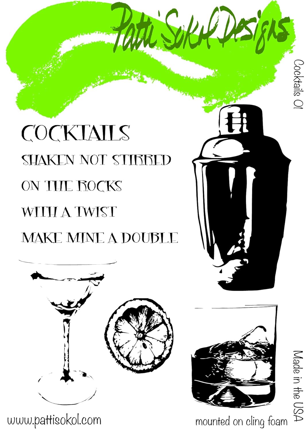 Amazon.com: Cocktail Themed Stamps: Handmade