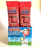 Dr Moo Quick Milk Magic Sipper Strawberry Flavour Sipper Straws 10 x ...