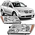 Amazon.com: REINKO Headlight Assembly Compatible with 2009-2020 Dodge ...