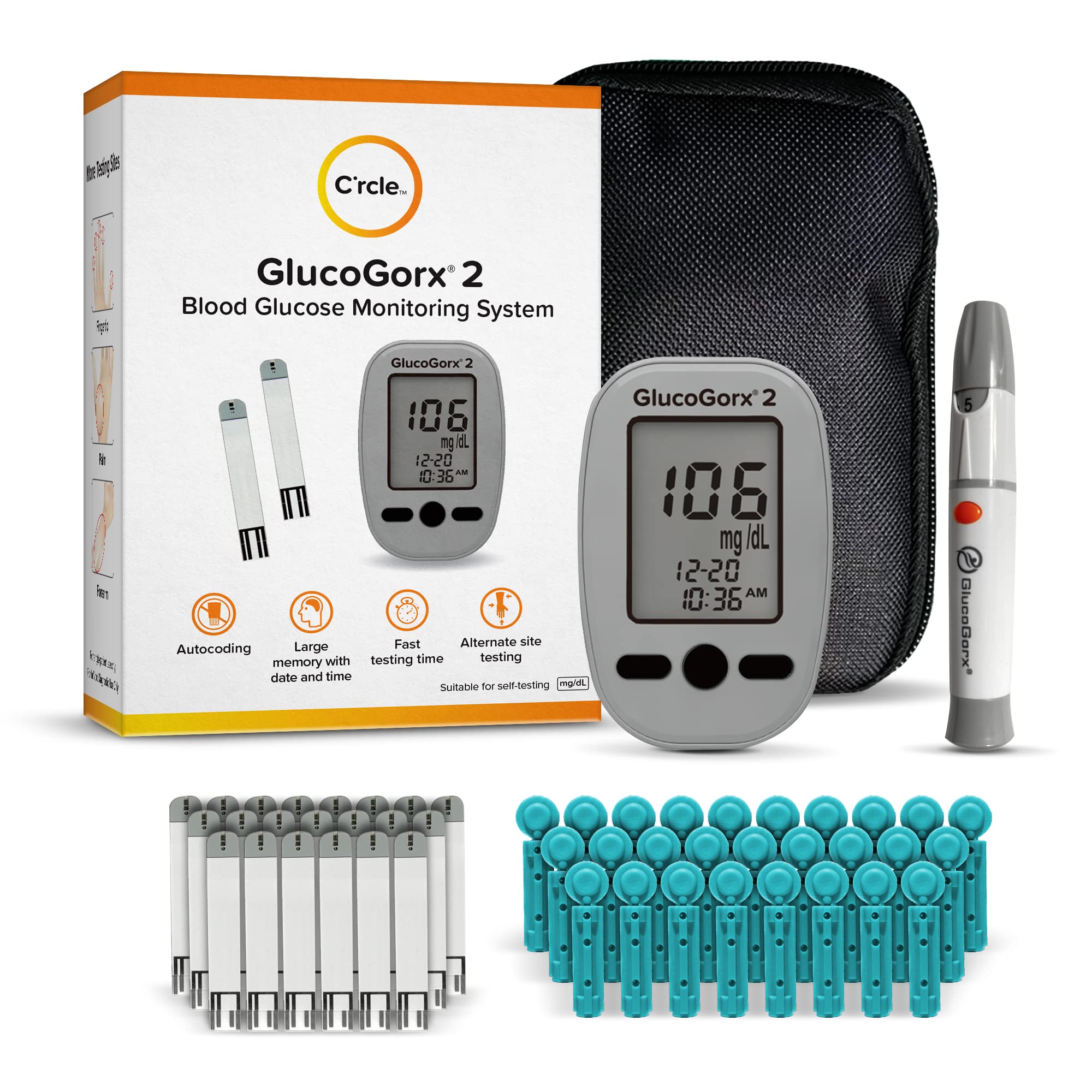 Mua Blood Glucose Monitor Kit with Blood Glucose Monitor, Blood Test ...