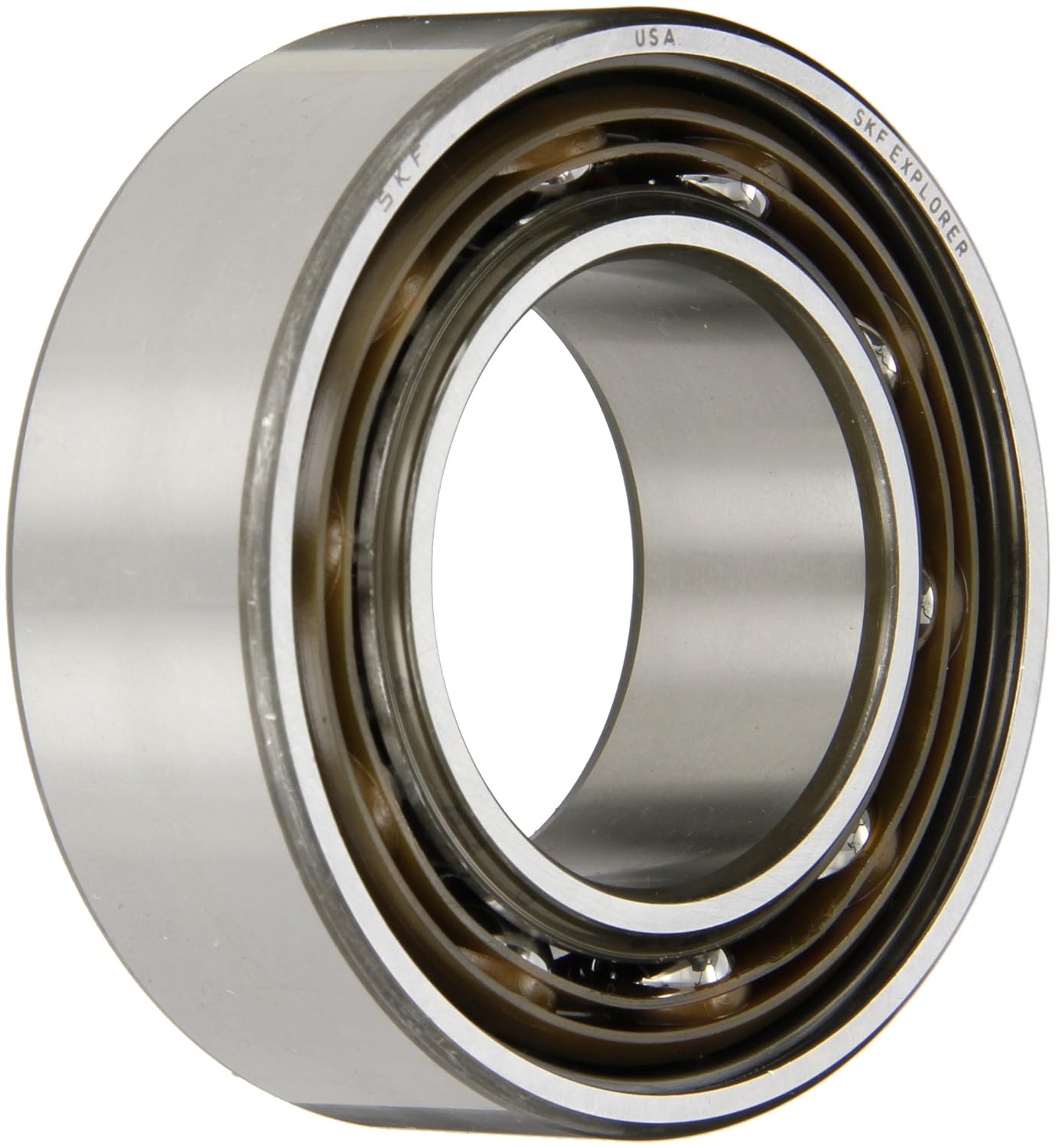 Open 35mm OD SKF 7202 BEP Light Series Angular Contact Ball Bearing ...