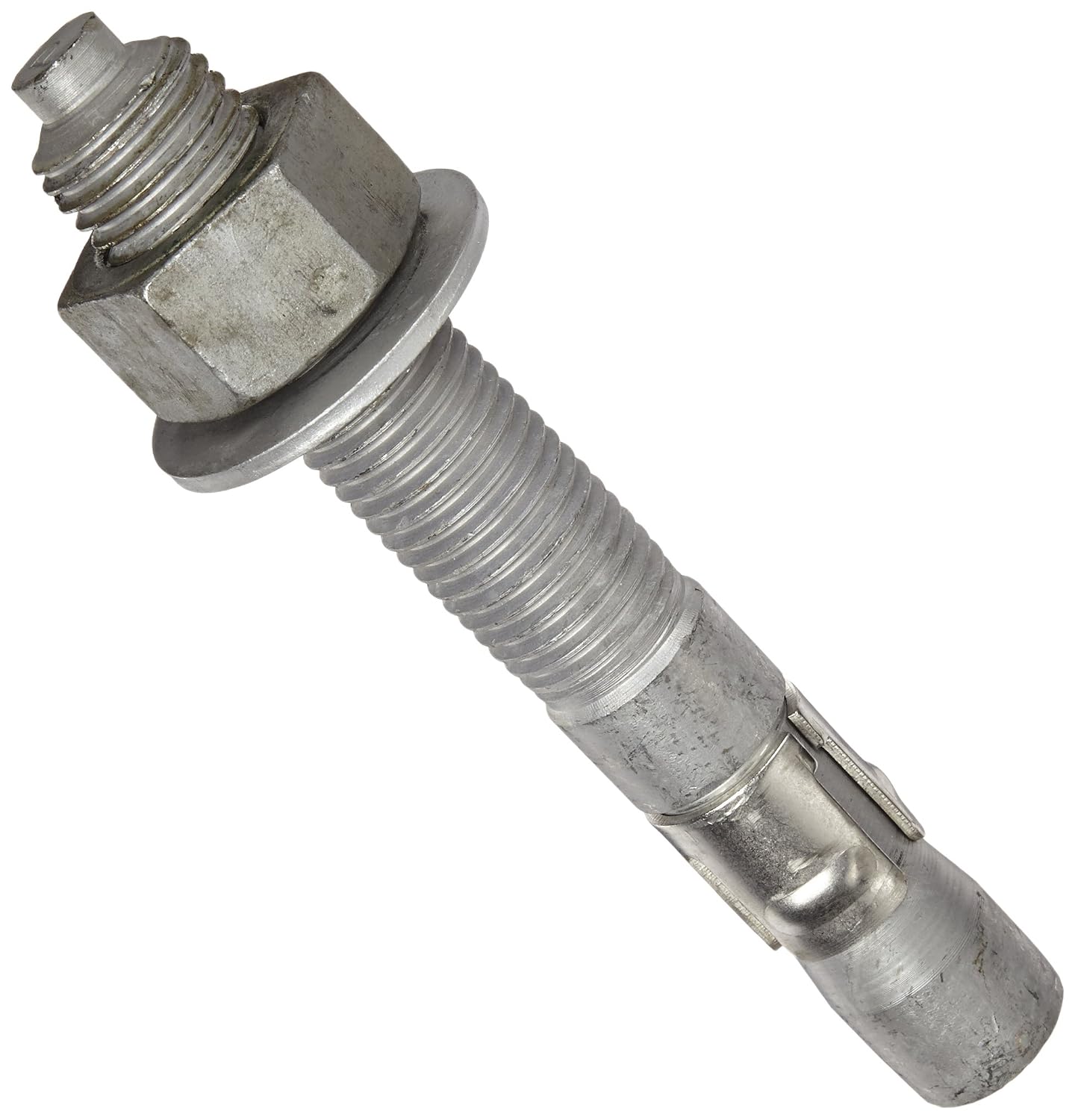 Pack Of 4 1-1/4 Diameter 5 Threaded Length Galvanized Finish Carbon ...