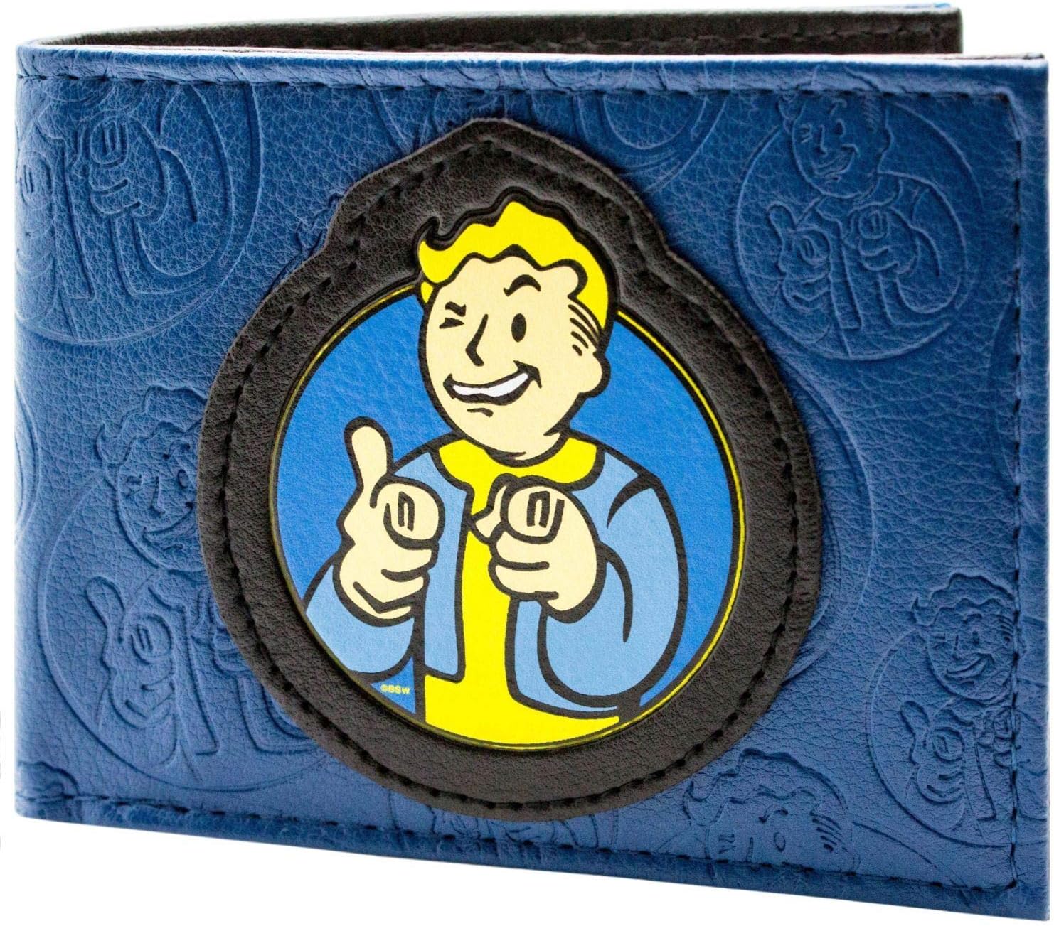 Bethesda Fallout 4 Vault Boy Blue ID & Card Bi-Fold Wallet – BigaMart