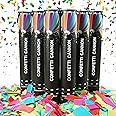 Amazon.com: Biodegradable Confetti Cannon Easy Clean - 6 Pack Party Poppers Confetti Shooters ...