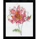 Amazon.com: Design Works Crafts Blue Floral, 8 x 10 Counted Cross ...