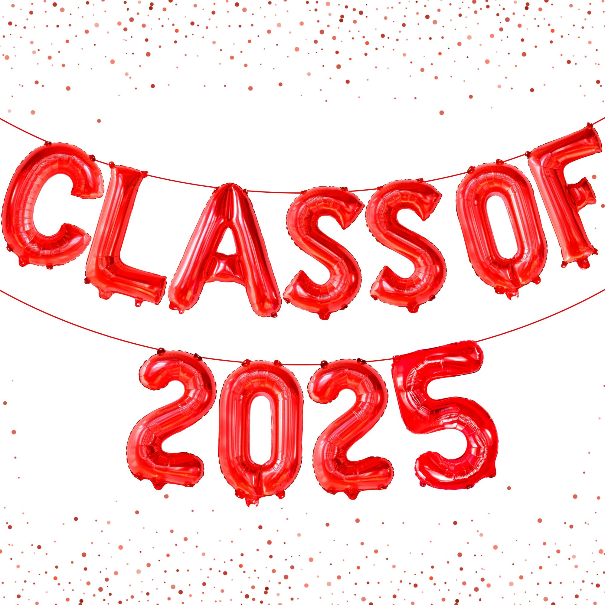 KatchOn, Red Class of 2025 Balloons - 16 Inch | Graduation Balloons for ...