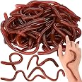 Amazon.com: HLARTNET 50 Pcs Fake Earthworm - Soft Stretchy Rubber ...