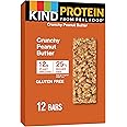 Amazon.com : KIND Protein Bars, Crunchy Peanut Butter, Gluten Free, 12g ...