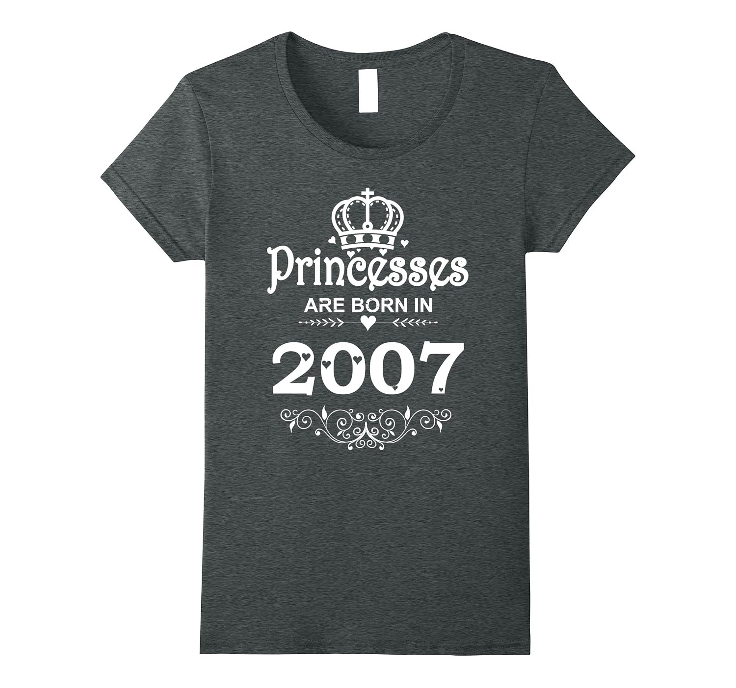 Princesses Are Born In 2007 T-shirt 10th Birthday Gift Girl-4LVS ...