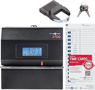 Pyramid Time Systems Heavy Duty Time Clock Document and Job Recorder ...
