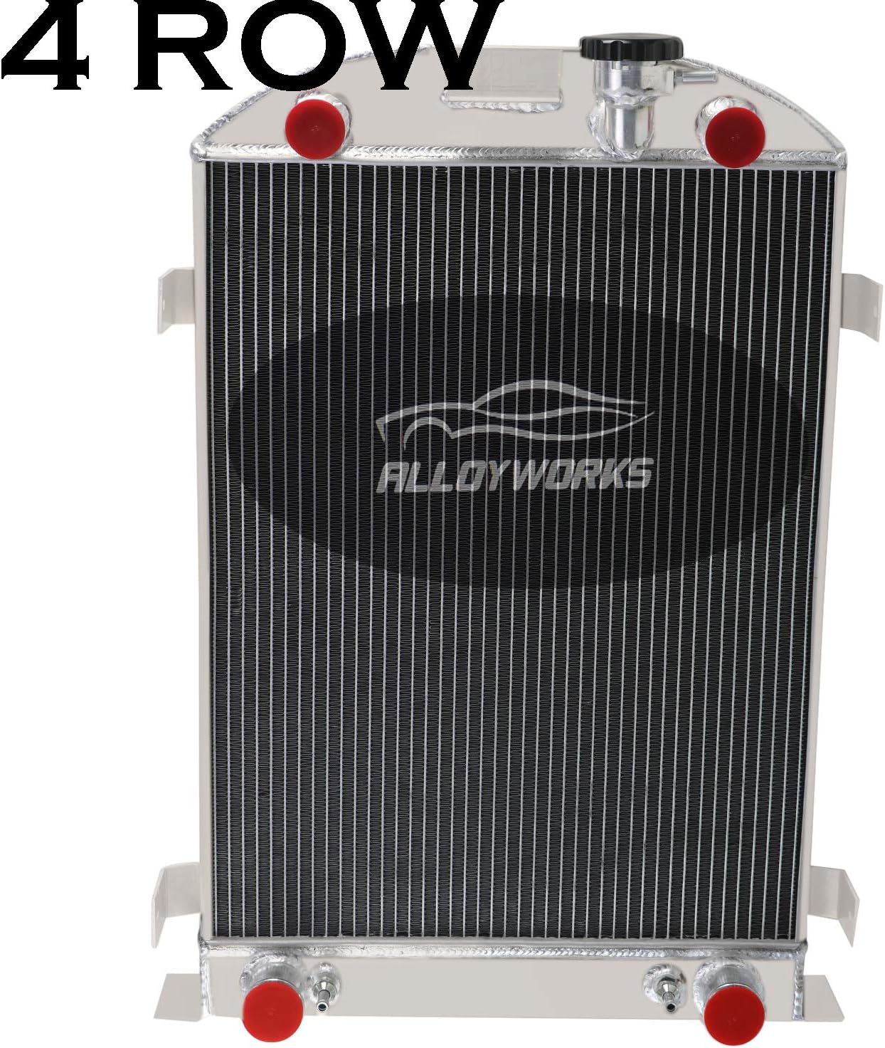 Amazon.com: ALLOYWORKS 4 Row All Aluminum Radiator For 1935-1936 Ford ...