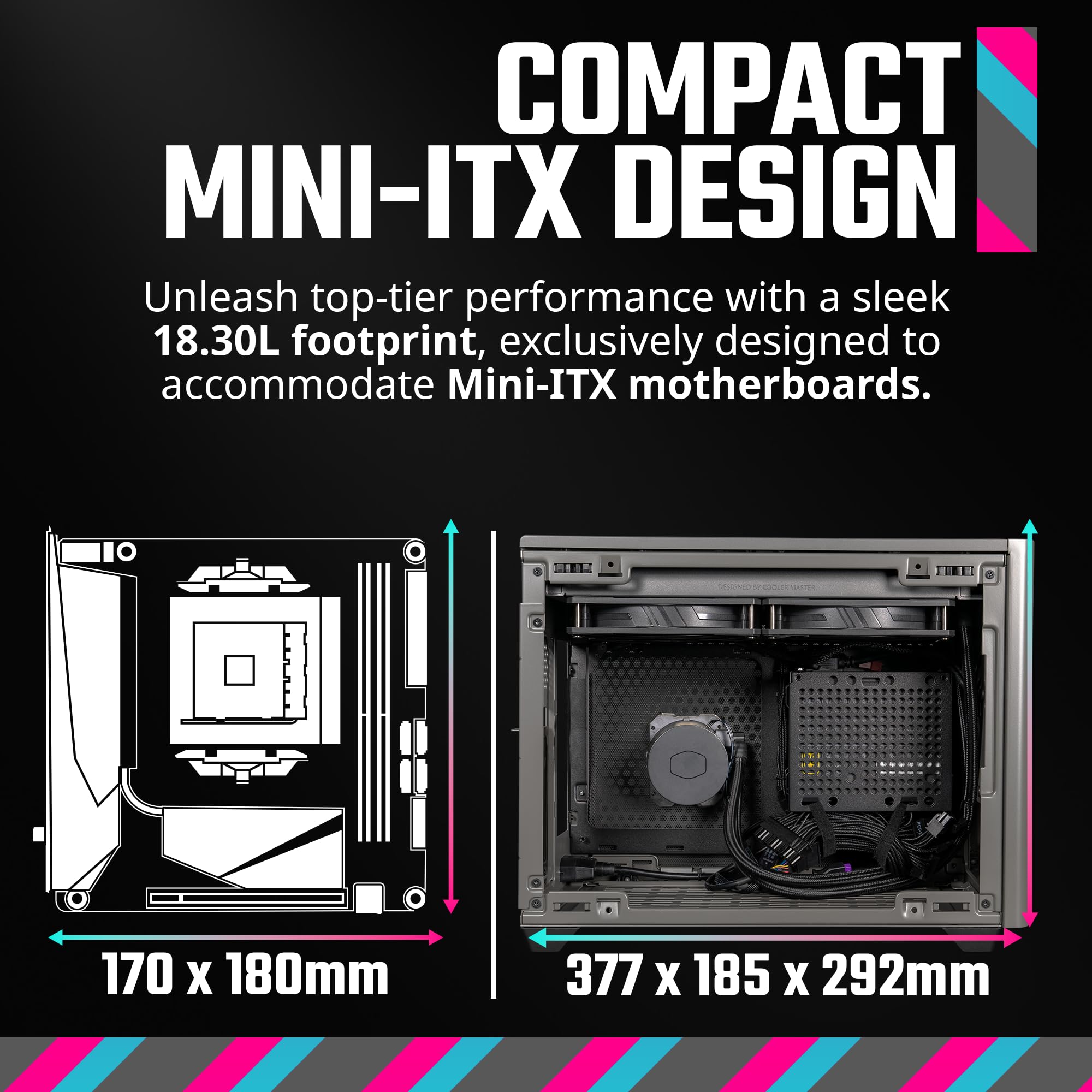 Mua Cooler Master NR200P MAX Mini-ITX Case with 280mm AIO, 850W SFX PSU ...