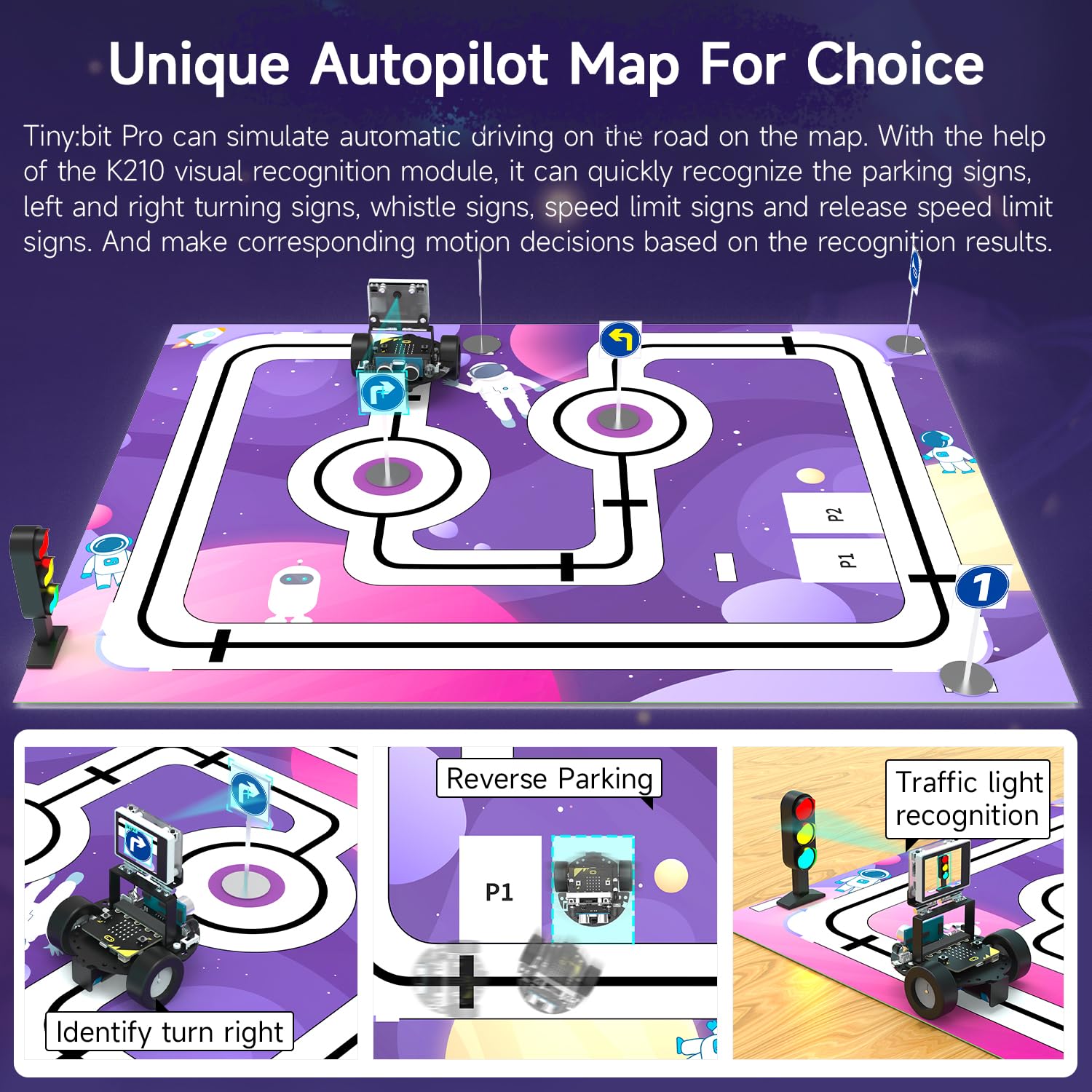 Mua Yahboom Micro bit Smart Robot Car Tinybit Pro AI Visual Recognition Graphical Cooding Line ...