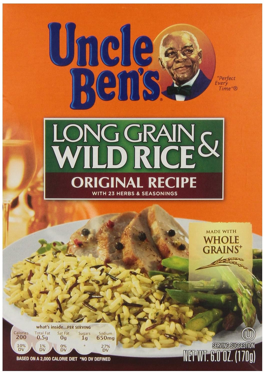Amazon.com : Uncle Ben's Long Grain and Wild Rice, 6 oz : Grocery ...