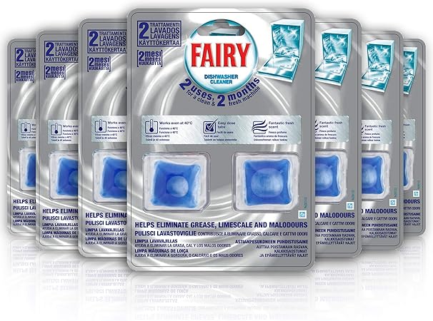 Fairy Dishwasher Machine Cleaner - 14 Tablets (7 Packs containing 2 ...