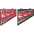 Milwaukee Combination Wrench Sets Bundle - 2 Items - Metric (8mm-22mm) SAE (1/4"-1") 48-22-9415 ...