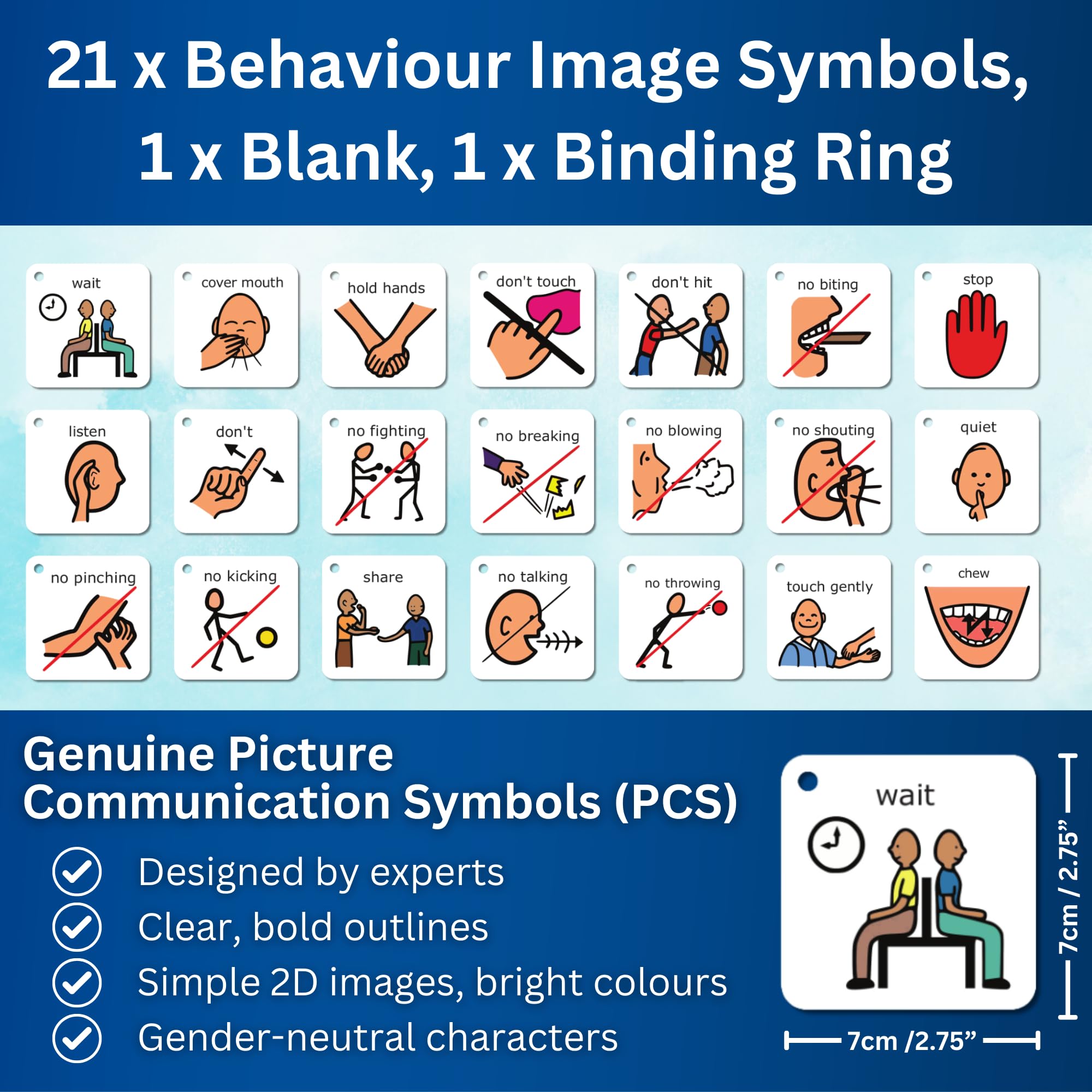 Mua Behavior Keyring Lanyard -ABA Therapy Materials -Premium Plastic ...