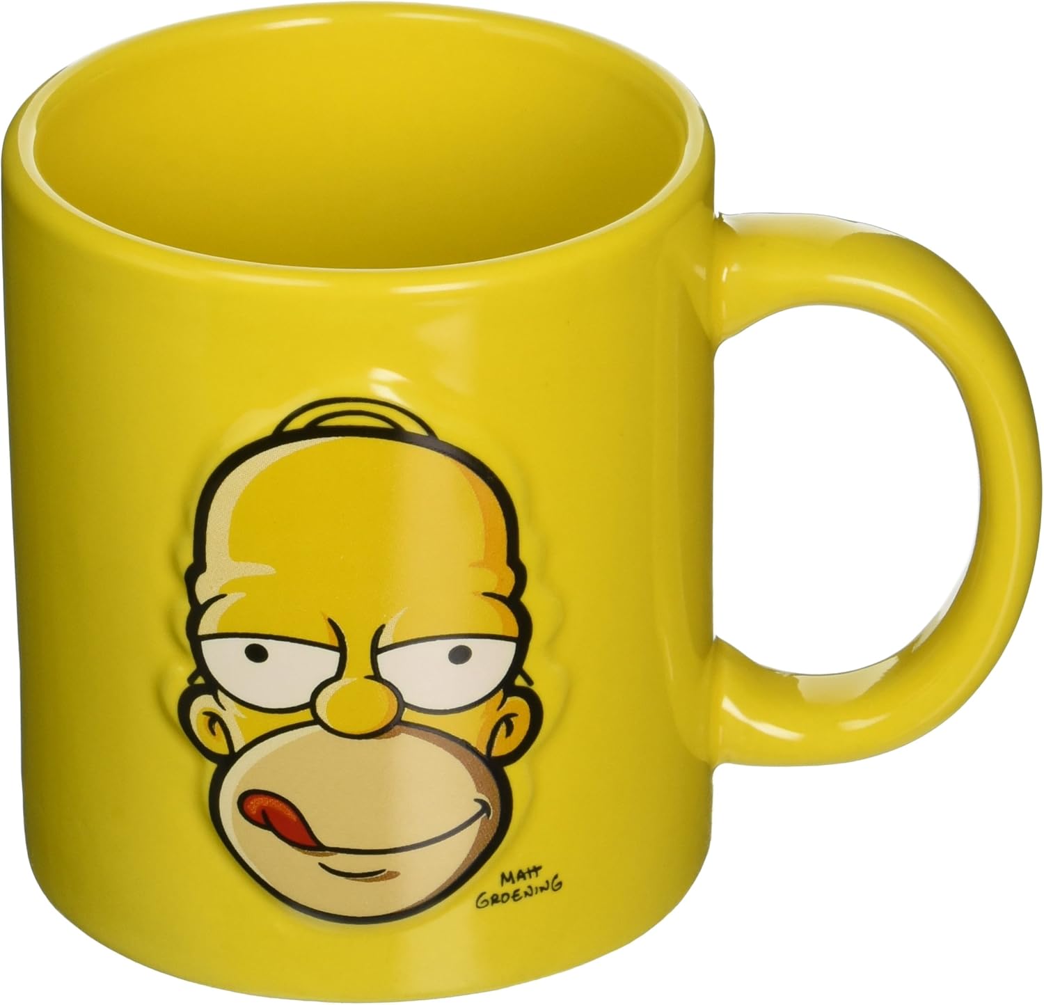 ICUP Simpsons Homer Face Embossed Ceramic Mug, 20 oz, Clear: Amazon.co ...
