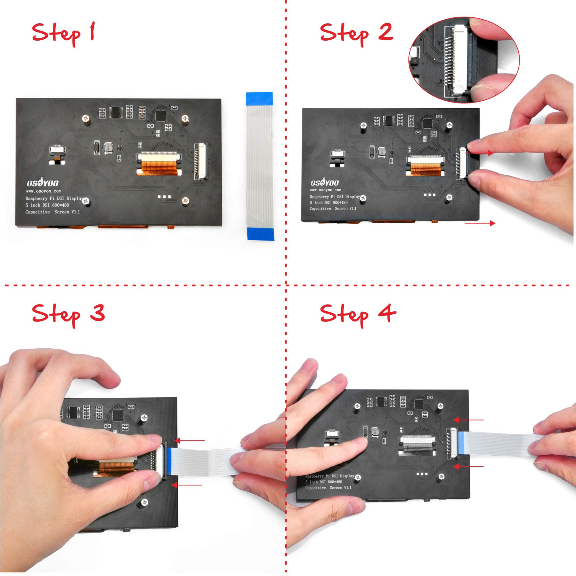 Mua OSOYOO IPS 5" TFT Touch Screen MIPI DSI Connector LCD Display ...