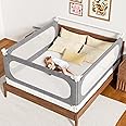 Amazon.com: PNXDFC 3-Piece Queen Size Bed Rails for Toddlers, with ...