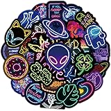 Amazon.com: rs Mixed | 100 Pcs Cute Neon Stickers Anime for Adults ...