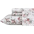 Amazon.com: Laura Ashley - Queen Sheets, Cotton Percale Bedding Set ...