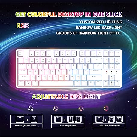 Mua CIY X77 Hot-Swappable Mechanical Keyboard/RGB Gaming Keyboard/USB C ...