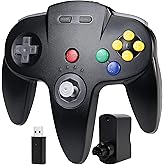 Amazon.com: 2.4 GHz Wireless N64 Switch Online Controller, USB Receiver ...