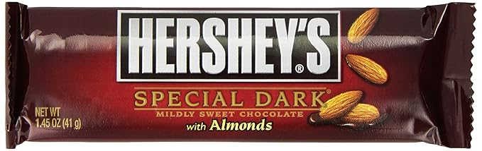 Amazon.com : HERSHEY'S Special Dark Chocolate Candy Bars with Almonds ...