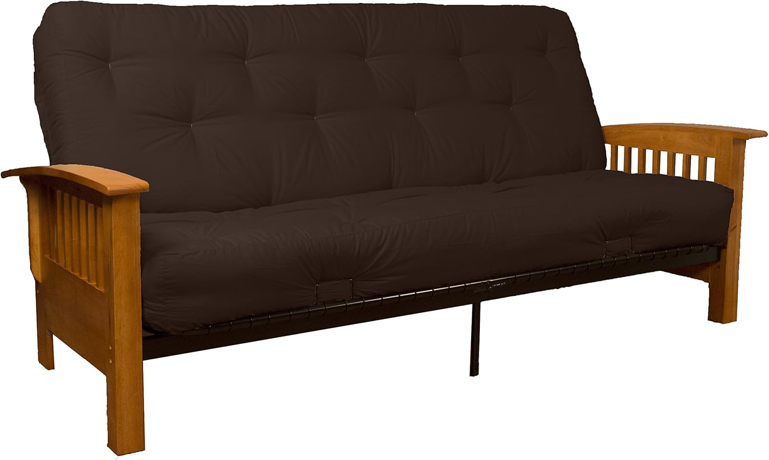 Amazon.com: Brentwood Mission-Style True 8-inch Loft Cotton/Foam Futon ...