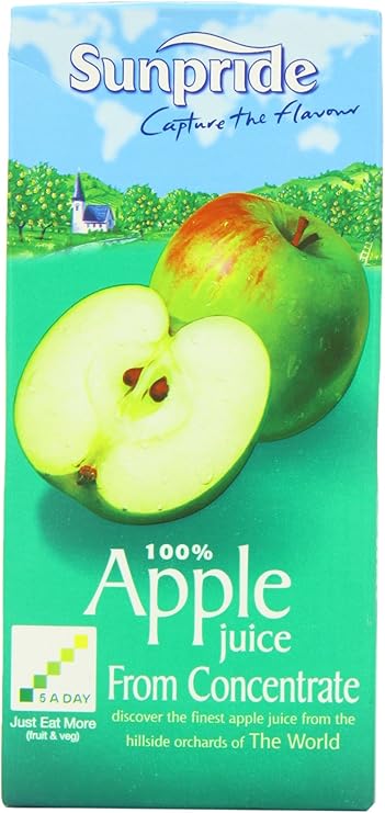 Sunpride Apple Juice 1 Litre (Pack of 12): Amazon.co.uk: Grocery