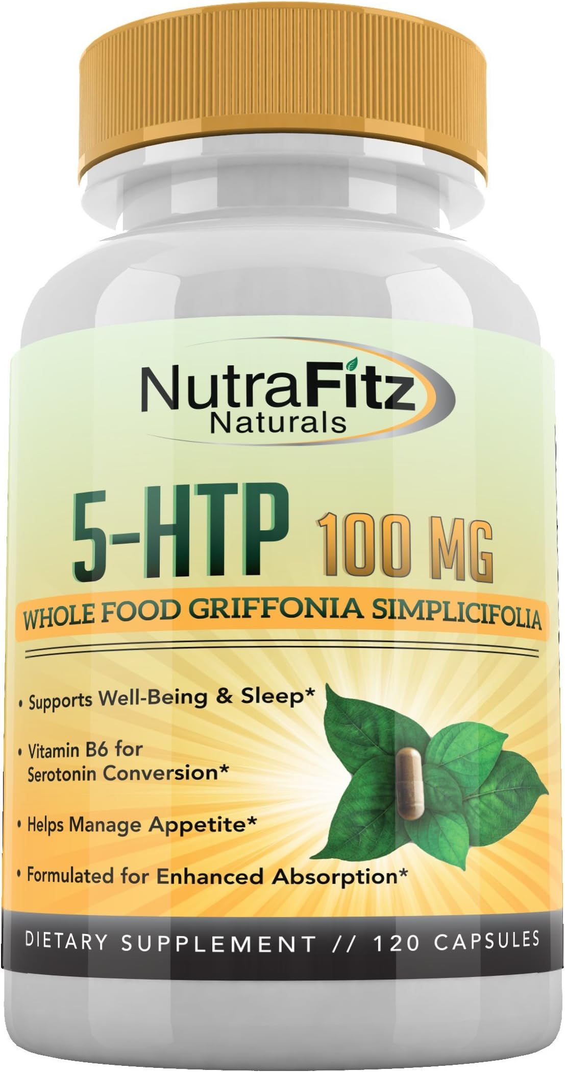 5 HTP 100mg Supplement, Plus B6-5HTP Organic Whole Food - Natural Sleep ...