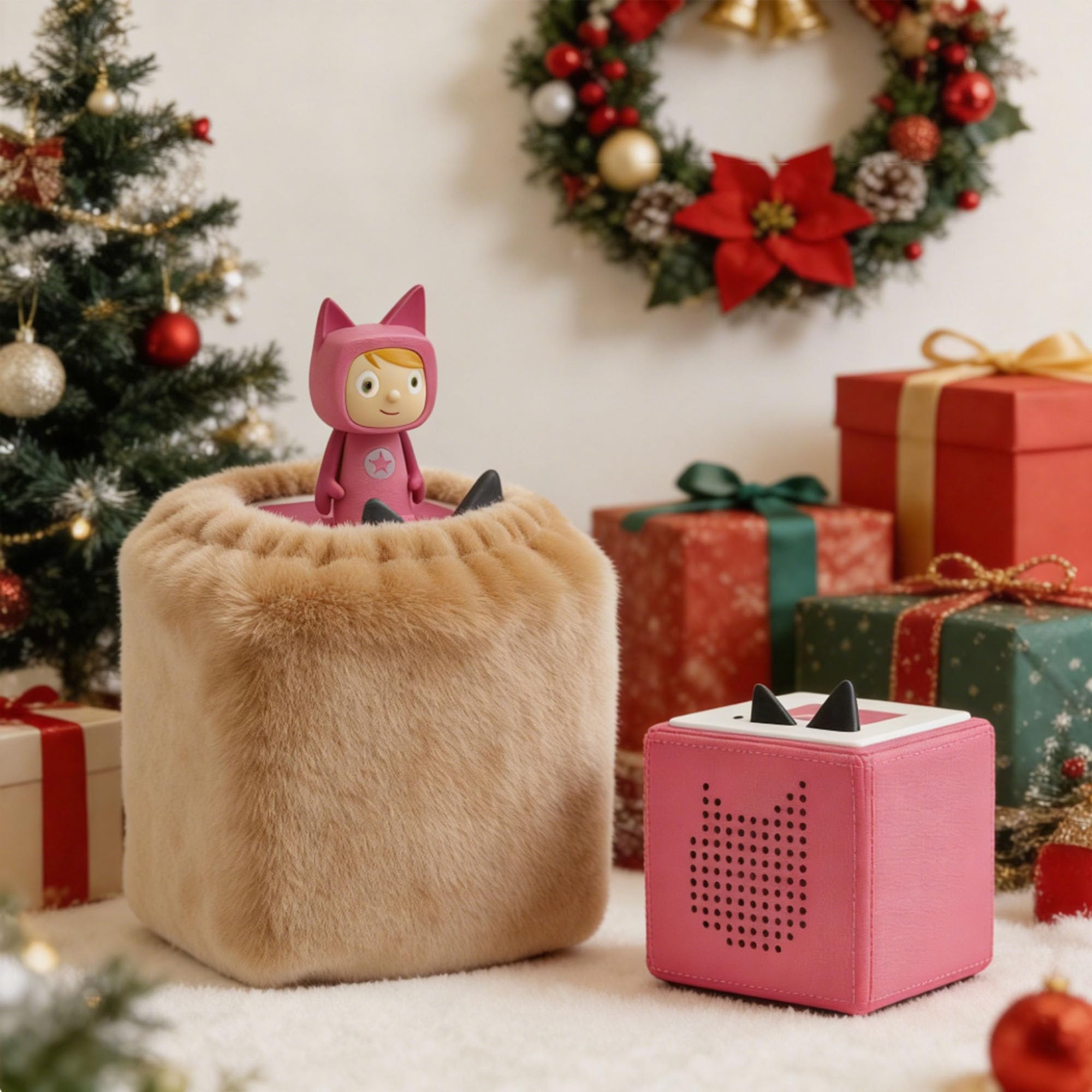 xcivi Plush Cover for Tonies Toniebox Audio Player, Soft and Fluffy ...