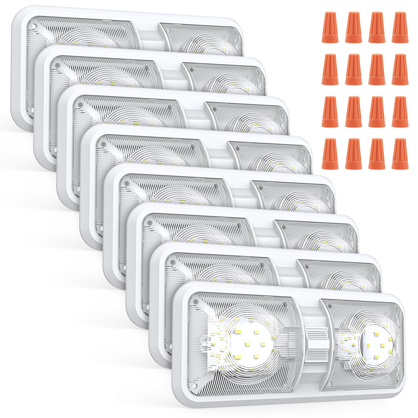 Aaleds RV Lights Interior, 12 Volt Led Lights 1000LM, Camper Lights 8W ...
