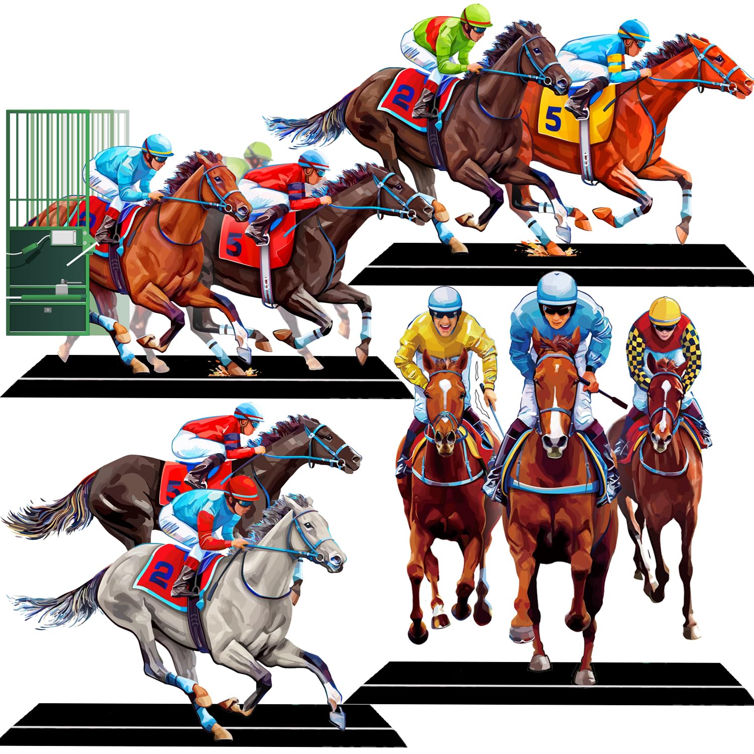Dreasmt Kentucky Derby Decorations Table Centerpieces Derdy Day Horse ...