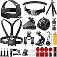 Amazon.com: AKASO Outdoor Sports Action Camera Accessories Kit 14 in 1 ...
