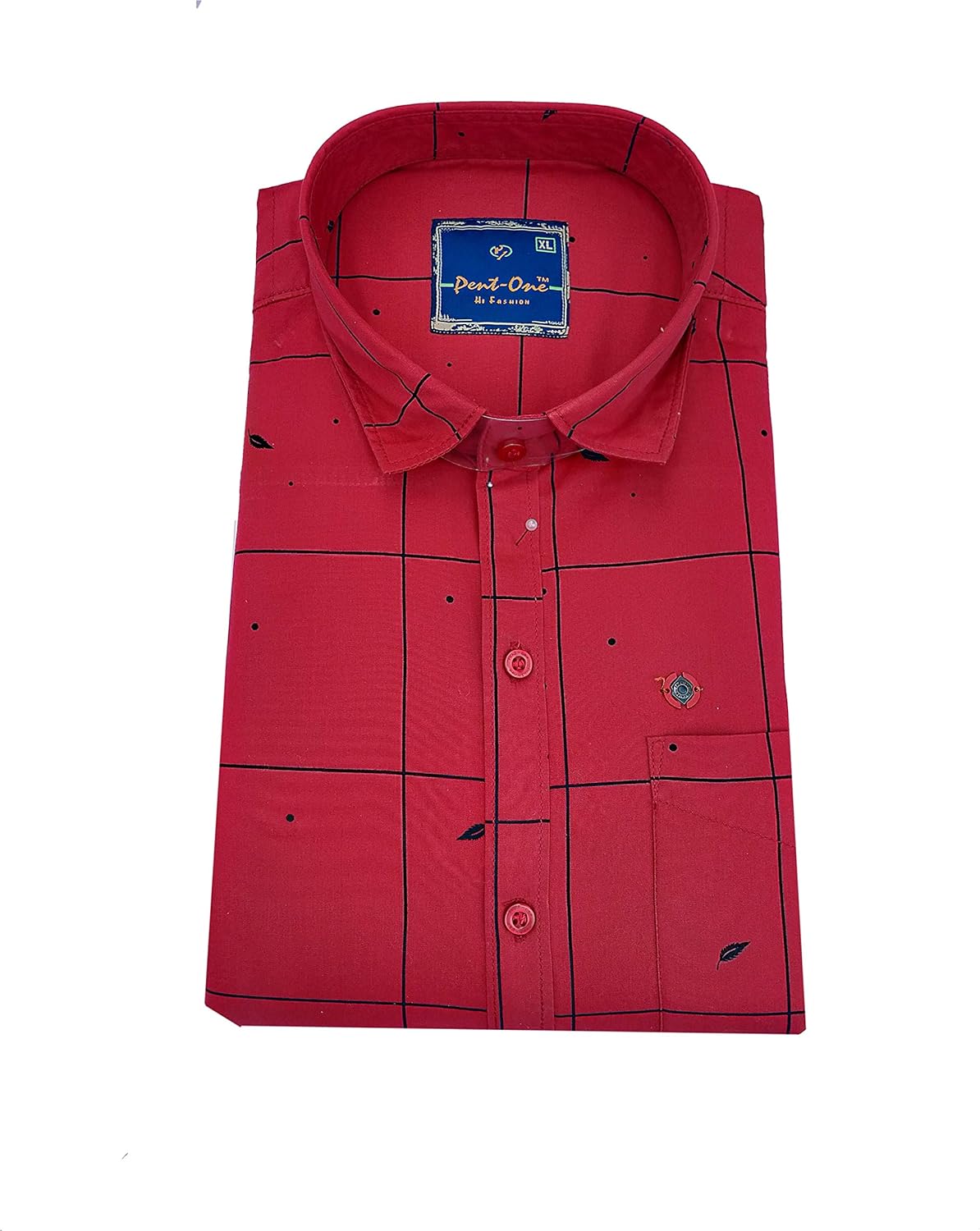 Buy pent-one Check Cotton Shirt at Amazon.in