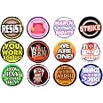 Amazon.com: Variety 12-Pack Protest Resistance Buttons (2.25", Pin ...