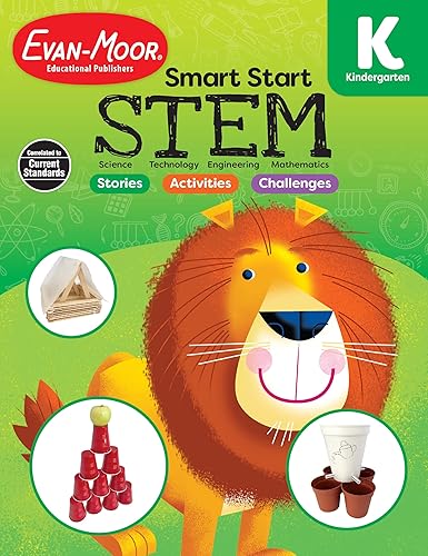 Evan-Moor Smart Start STEM Workbook, Kindergarten, Science, Technology ...