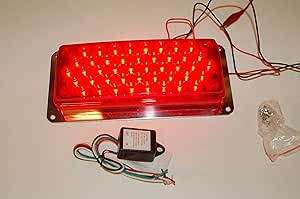 Amazon.com: Red LED Strobe Light Very Bright Red Flashing Warning Light ...