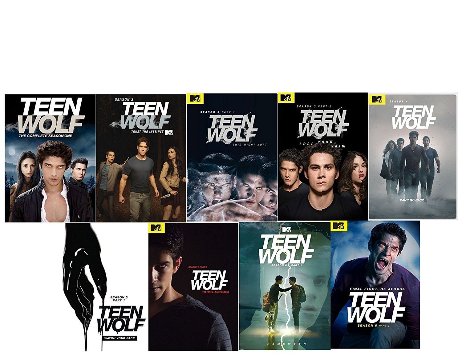 Amazon.com: Teen Wolf: 1-6 Complete Seasons 1 2 3 4 5 6 Part 1-2 ...