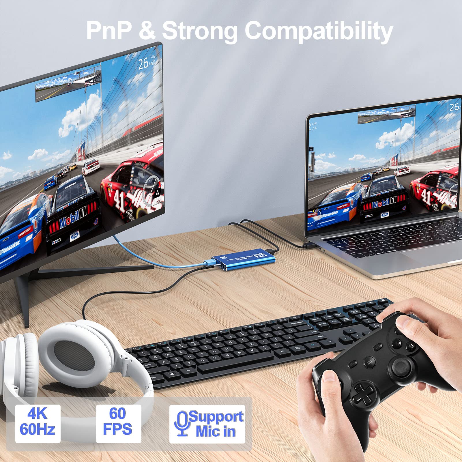Mua Capture Card for Streaming, 4K USB 3.0 HDMI Capture Card Full HD ...