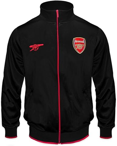 Arsenal FC Official Football Gift Boys Retro Track Top Jacket: Amazon ...
